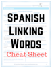 Spanish Linking Words – Cheat Sheet [PDF]