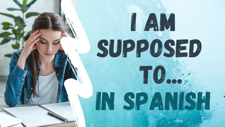 Spanish Tip: How to Say “I am supposed to” in Spanish - Spanishland School