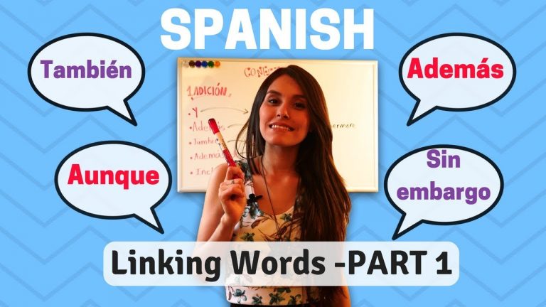 Spanish Linking Words: How To Use Them / PART 1 (Además, Aunque, Sin ...